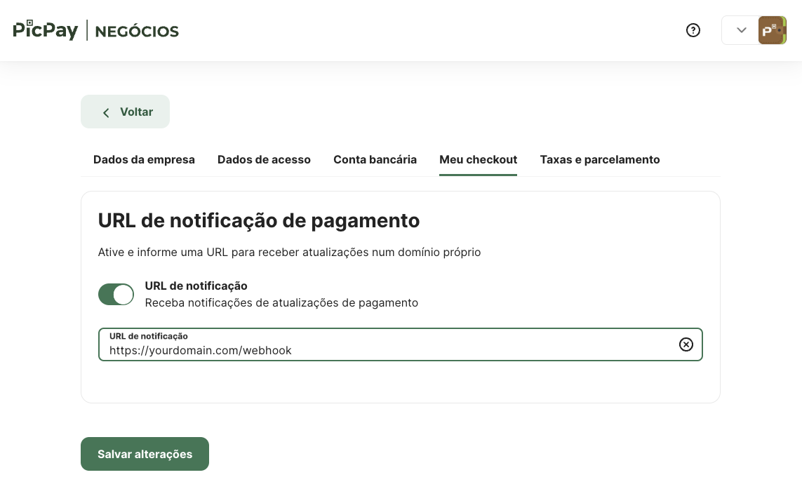Webhook | API Pix PicPay Webhook | API Pix PicPay
